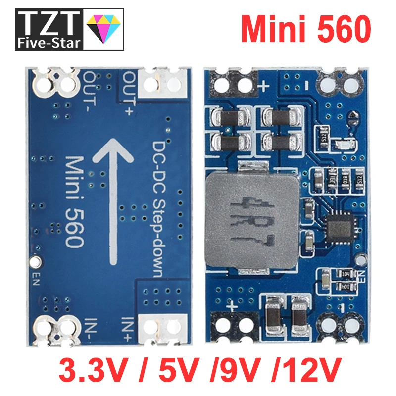 High Efficiency Output 3.3V 5V 9V 12V 5A mini560 Step Down DC DC Converter Voltage Regulator ...