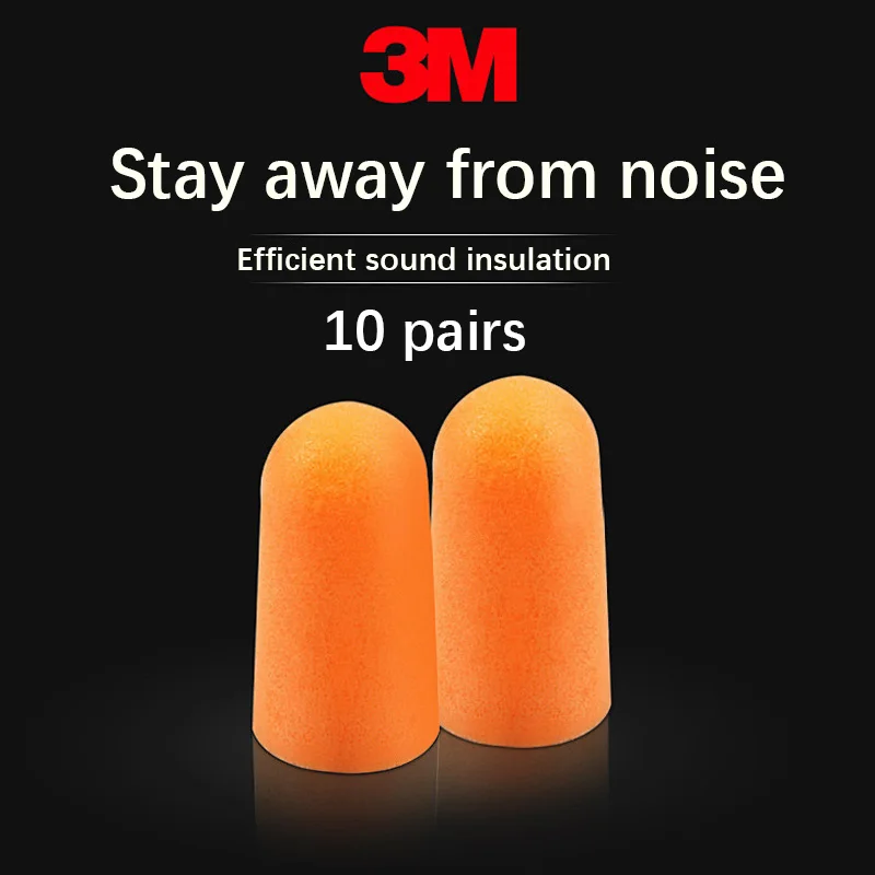 10-pairs-3M-earplugs-for-Sleep-Learning-anti-noise-Super-noise-proof ...