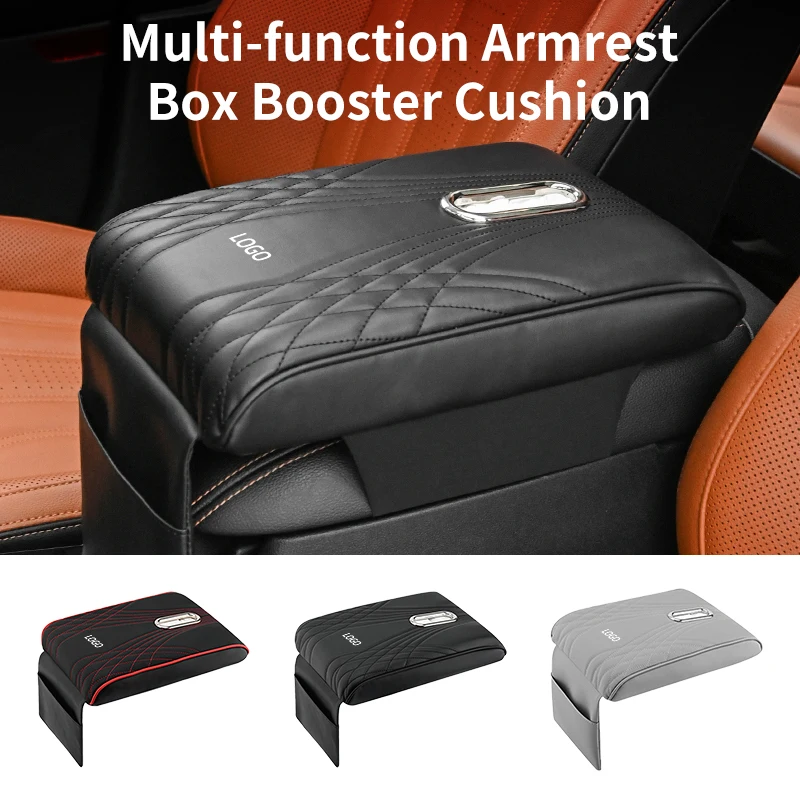 Car-Armrest-Box-Protective-Cover-Armrest-Booster-Pad-with-Tissue-Box ...