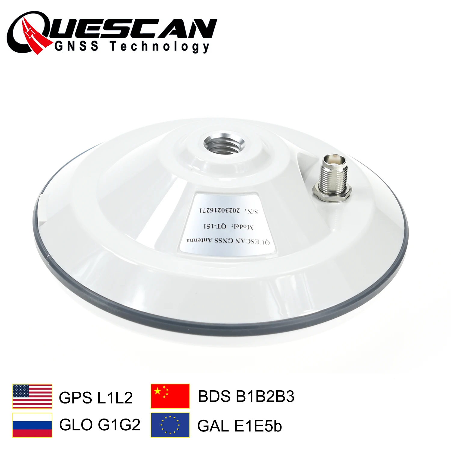 QUESCAN Multi-band L1 L2 GNSS Antenna for Agricultural Autopilot ...
