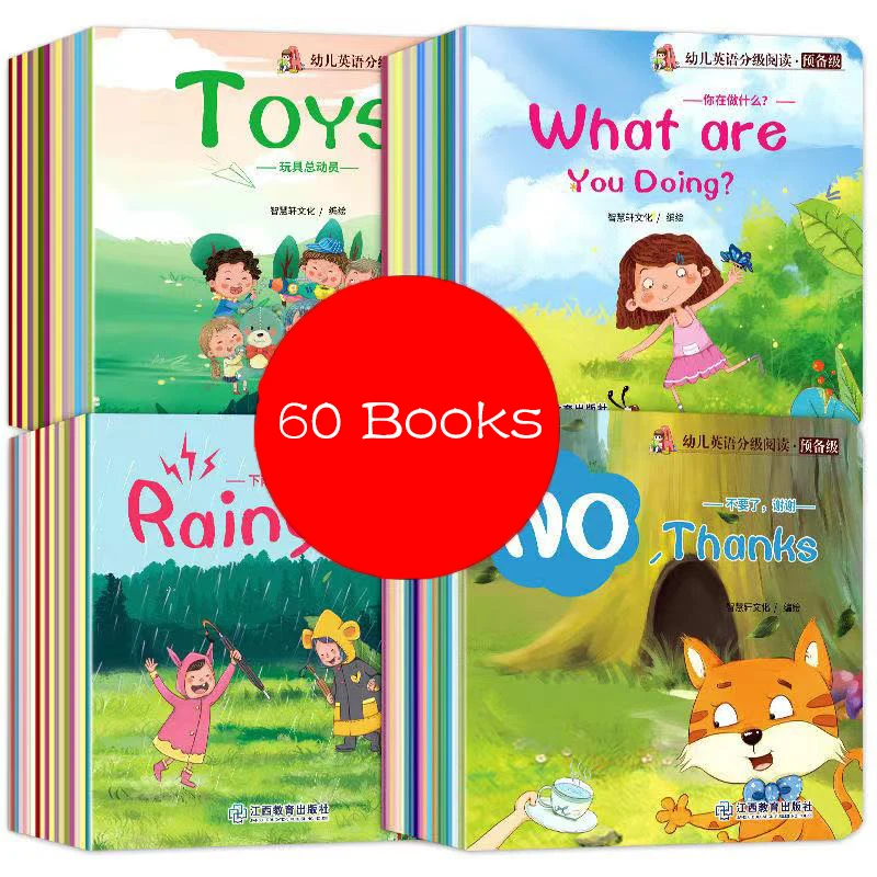 60-Books-Set-English-Picture-Book-Children-Enlightenment-Baby-Kids ...