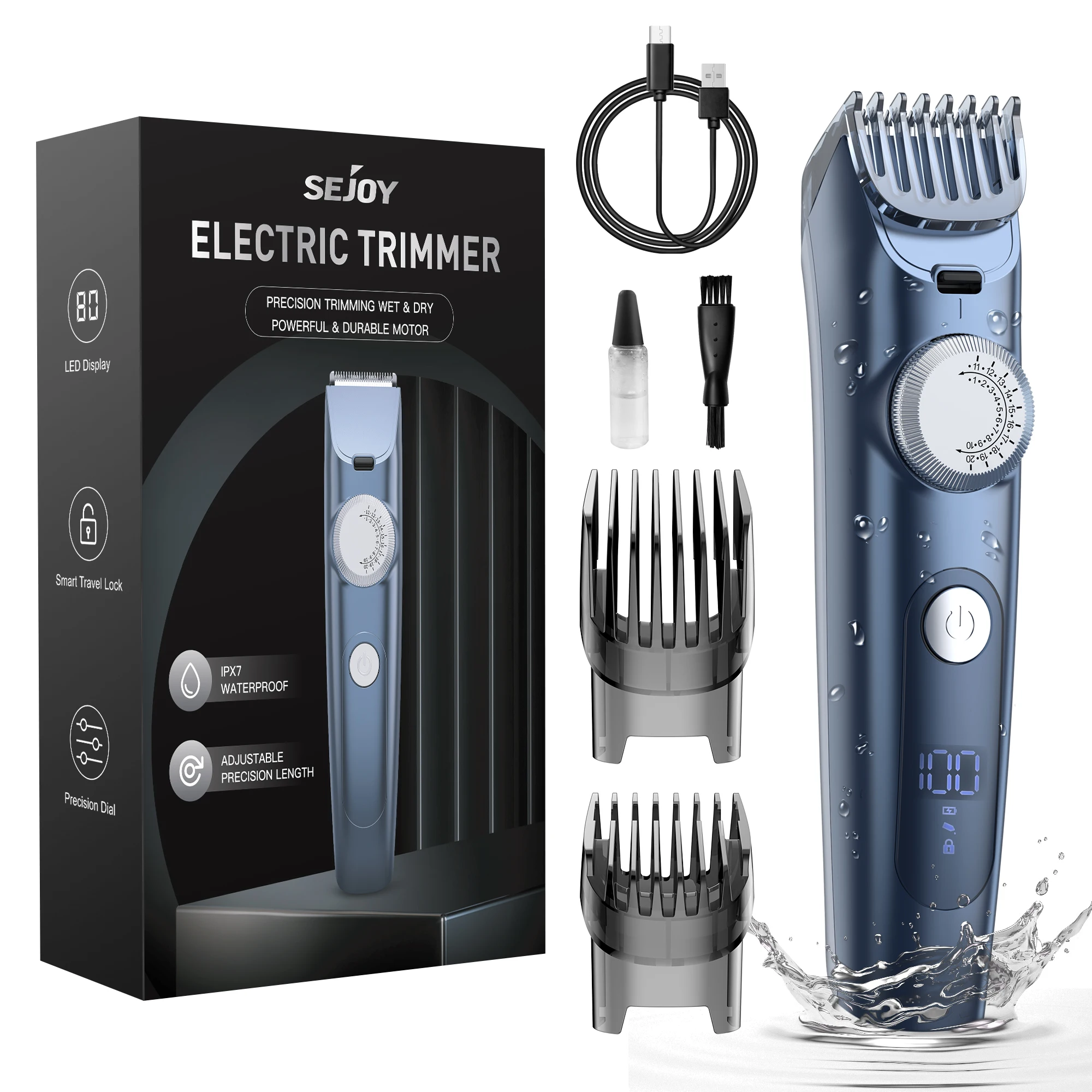 Professional-Electric-Hair-Clippers-800mah-Powerful-Battery-Electric ...