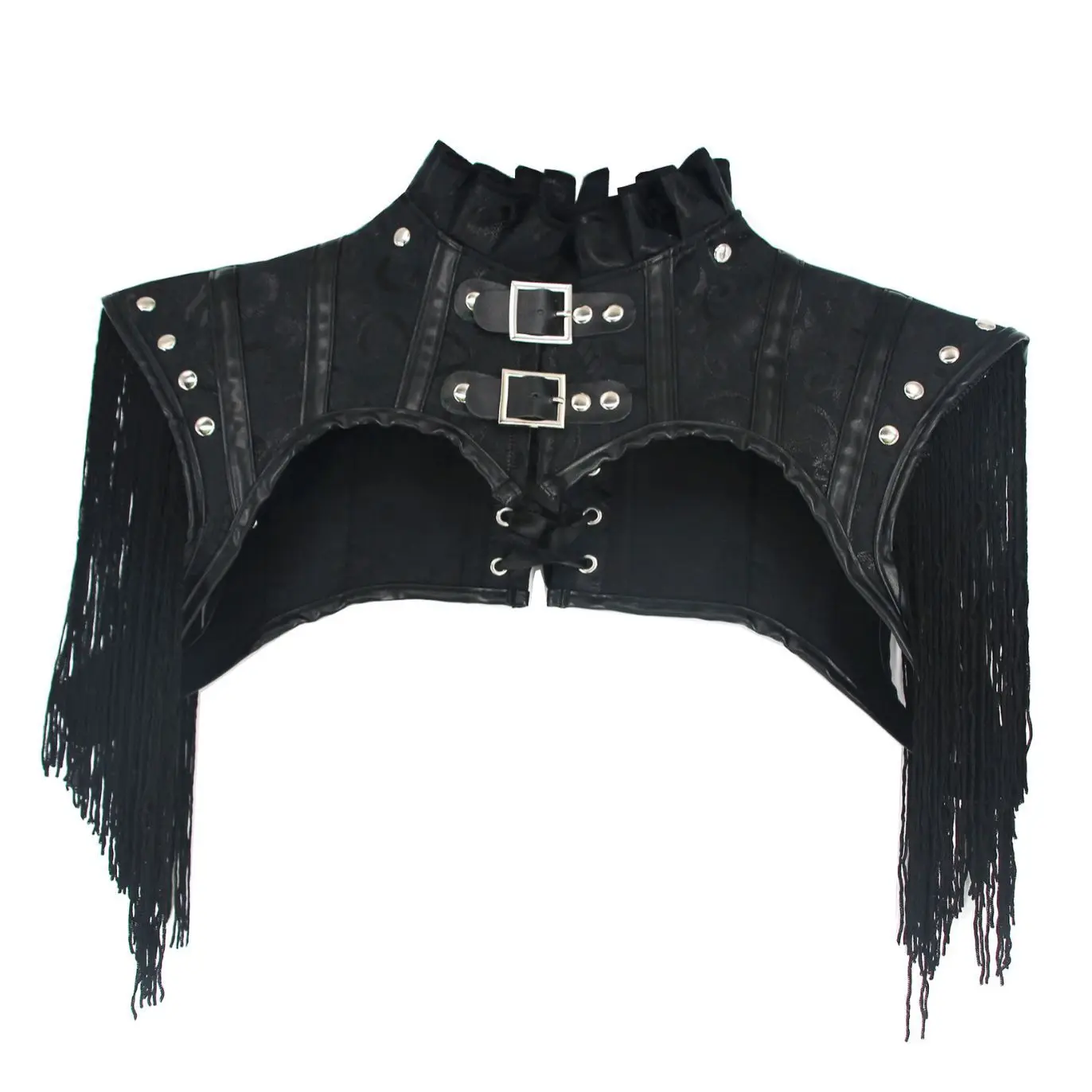 Retro Medieval Women Tassels Leather Corset Tops Gothic Steampunk ...