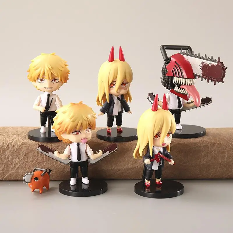 Anime Chainsaw Man Figure Power Pochita Denji Action Figures ...