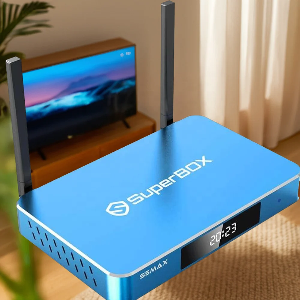 Decodificador-Superbox-S5-Max-6K-HD-con-teclado-de-EE-UU-mando-a ...
