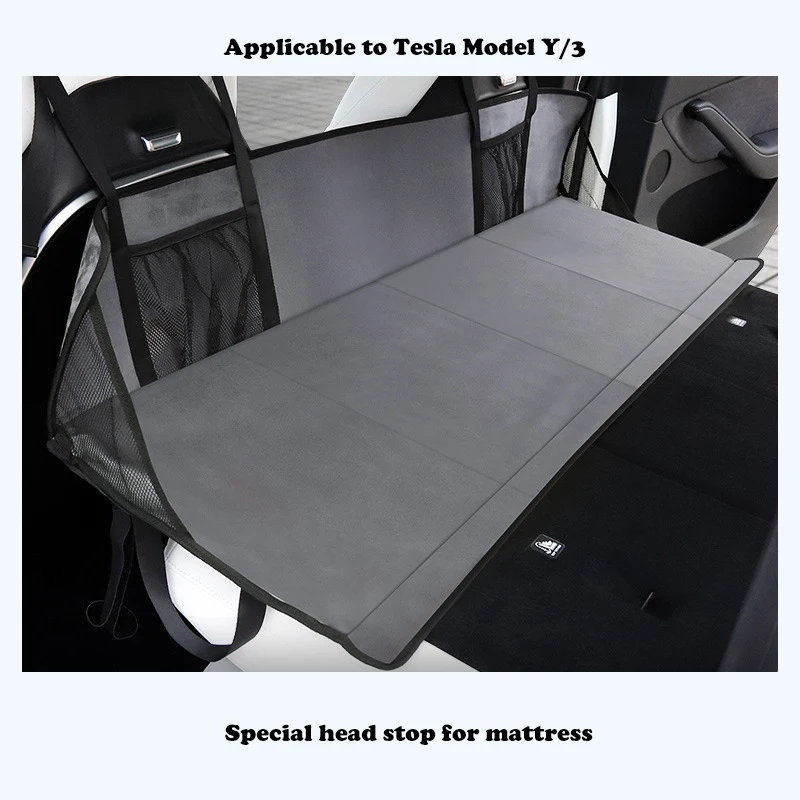 For-Tesla-Model-3-Car-Bed-Model-Y-Car-Folding-Camping-Bed-Mattress ...