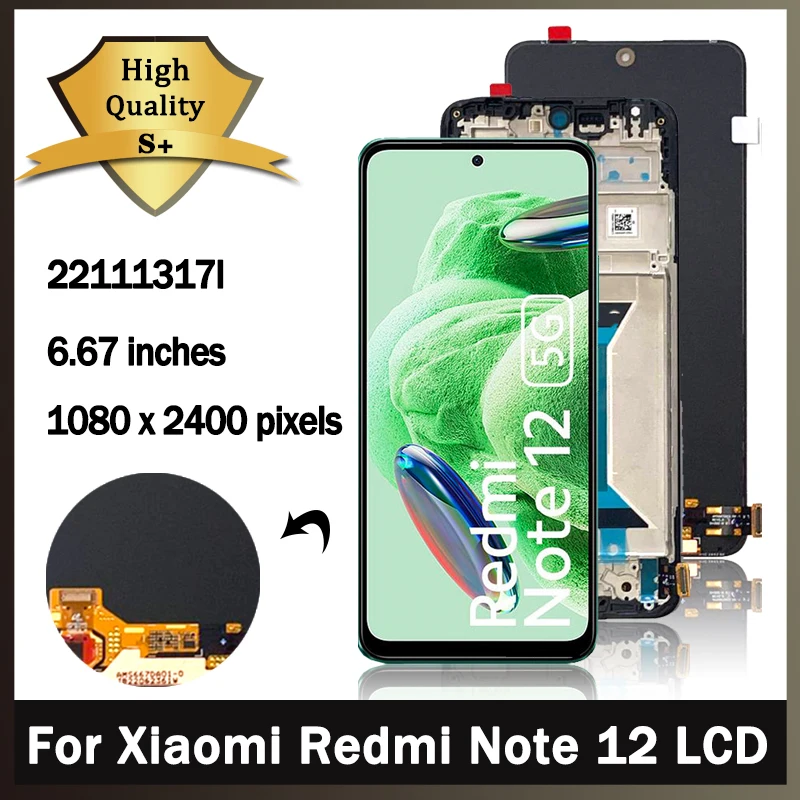 6-67-Original-For-Xiaomi-Redmi-Note-12-4G-23021RAAE-LCD-Screen-Touch ...