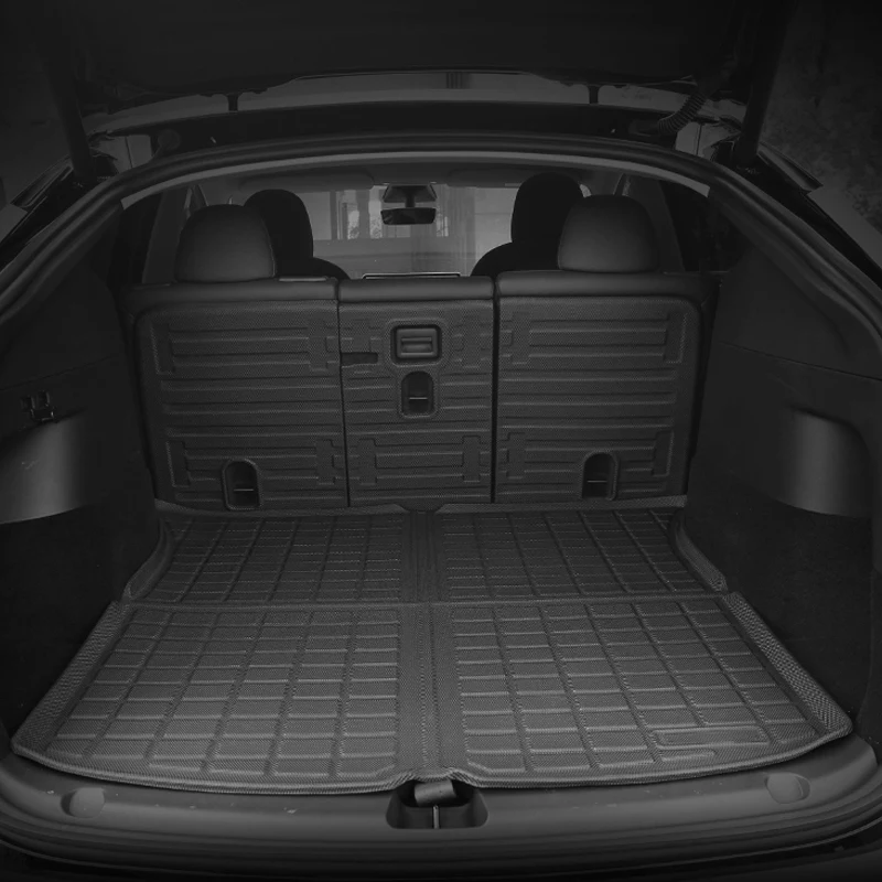For-Tesla-Model-Y-Rear-Trunk-Mats-SeatBack-Protector-All-Weather-Cargo ...