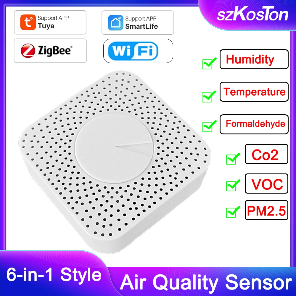 Tuya-Smart-Home-Zigbee-Wifi-Temperature-Sensor-Formaldehyde-VOC-CO2-Detector-Humidity ...