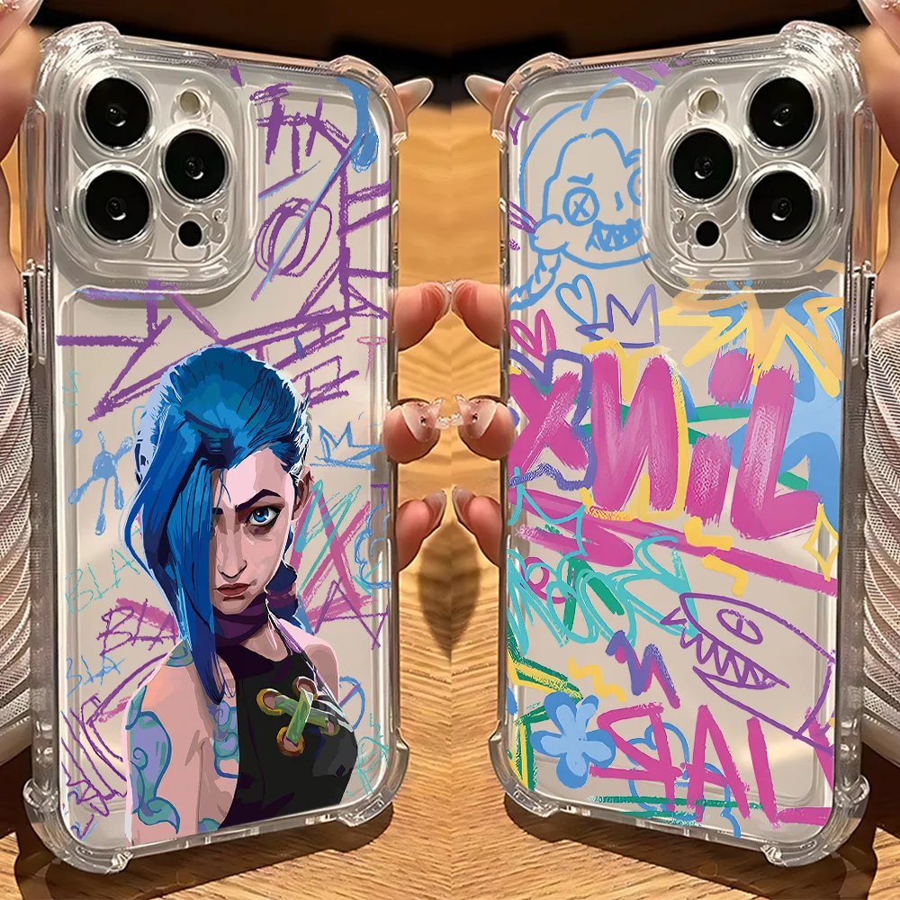 Arcane Jinx Transparent Phone Case - Stylish Gamer Design for Redmi 9 A ...