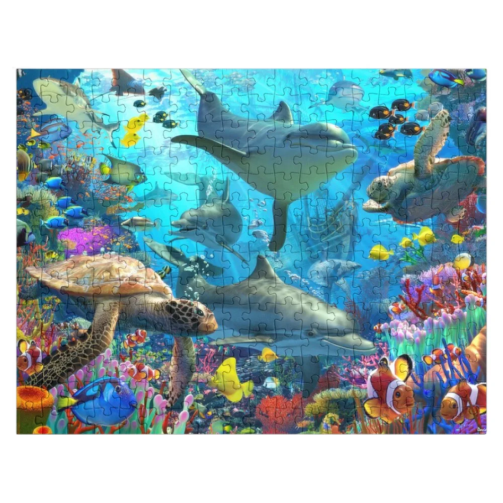 Dolphin Playground Jigsaw Puzzle Name Puzzle Wooden Toy Puzzle ...