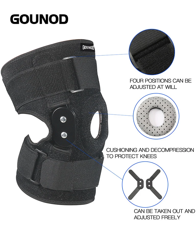 1PC-Adjustable-Hinged-Knee-Brace-Knee-Joint-Brace-Support-Knee ...