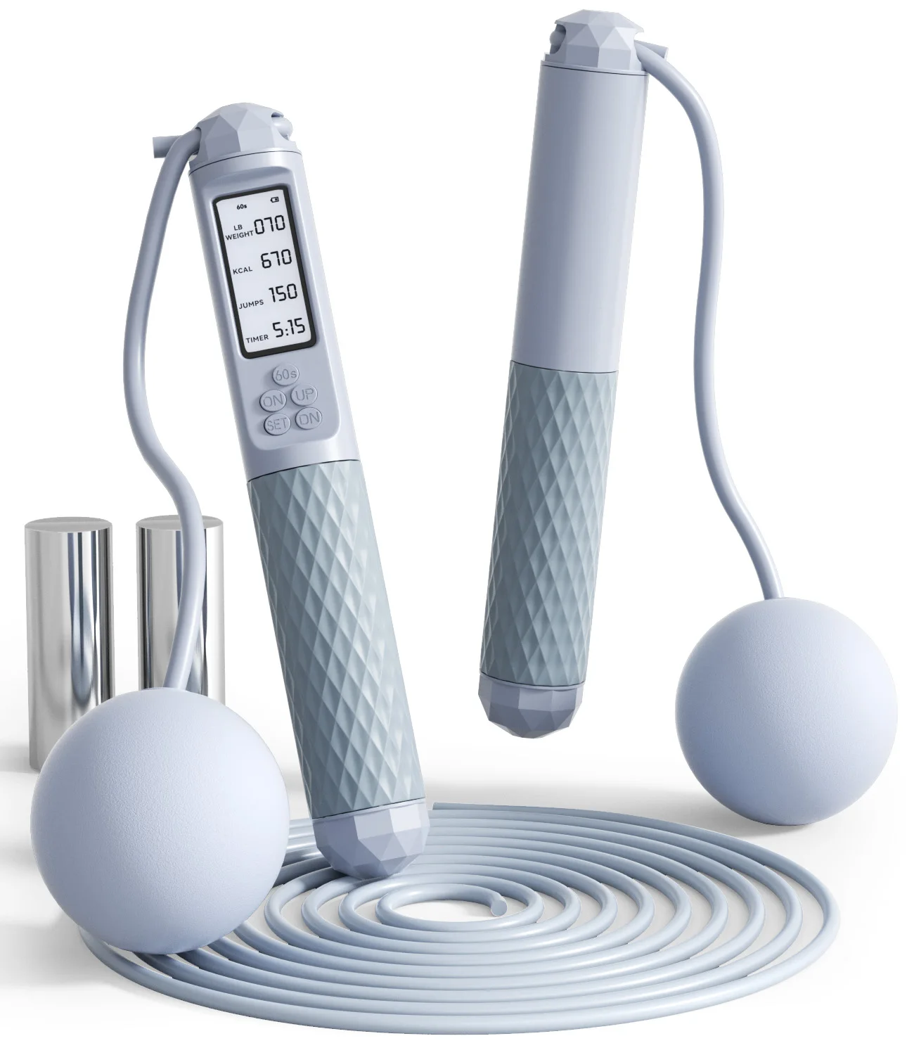 Counting-Jump-Rope-ball-Steel-PVC-Skipping-Rope-Exercise-Adjustable ...