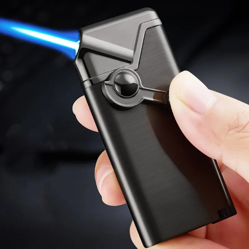 New-Oblique-Fire-Port-Ignition-Windproof-Metal-Lighter-Cigarette-Cigar ...