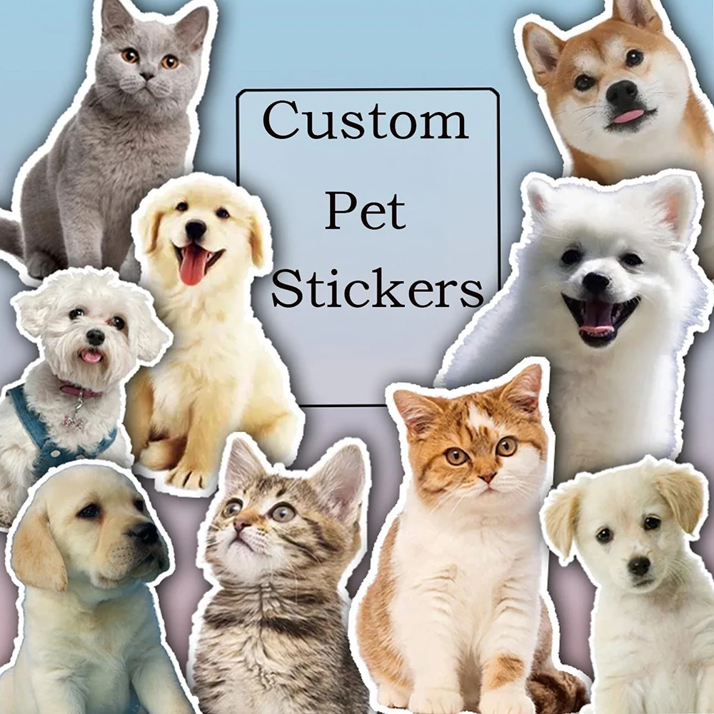 Custom Dog Animal Stickers Funny Puppy Dogs Sticker Decoration DIY ...