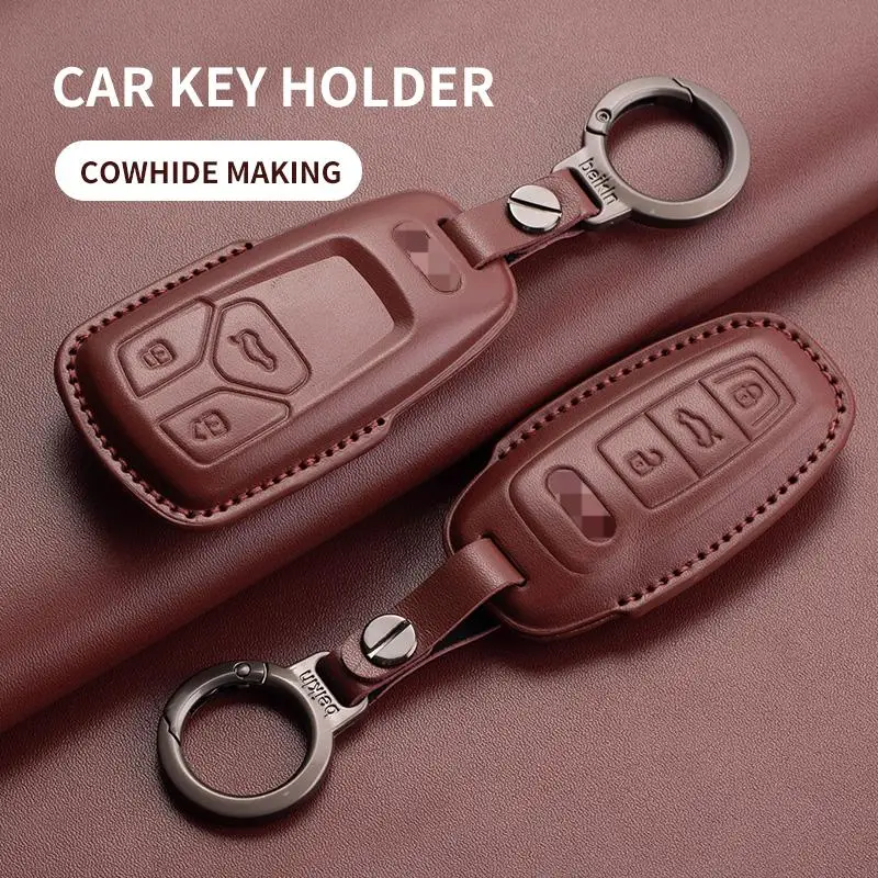 Car Key Case Cover Key Bag For Audi a1 a3 8v a4 b9 a5 a6 c7 q3 q5 q7 tt ...