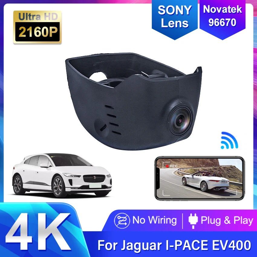 Car DVR For Jaguar I-PACE EV400 HSE 2019 2020 UHD 2160P Easy to install ...