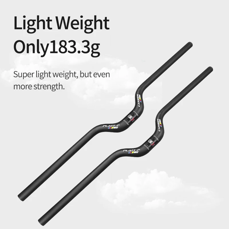 Mountain Folded bike matt 3K full carbon fibre bicycle handlebars U ...