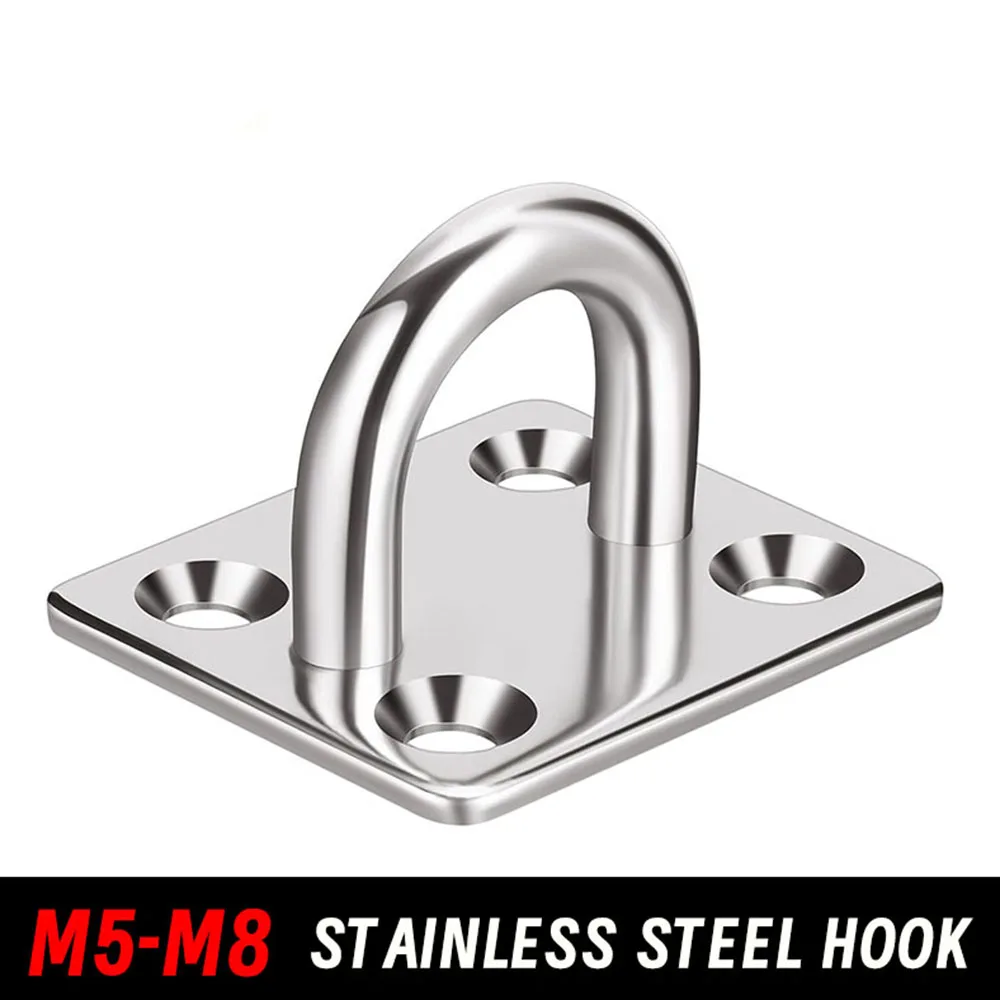 1-10PCS-Wall-Mounting-Hook-Pad-Eye-Plates-Marine-Hardware ...