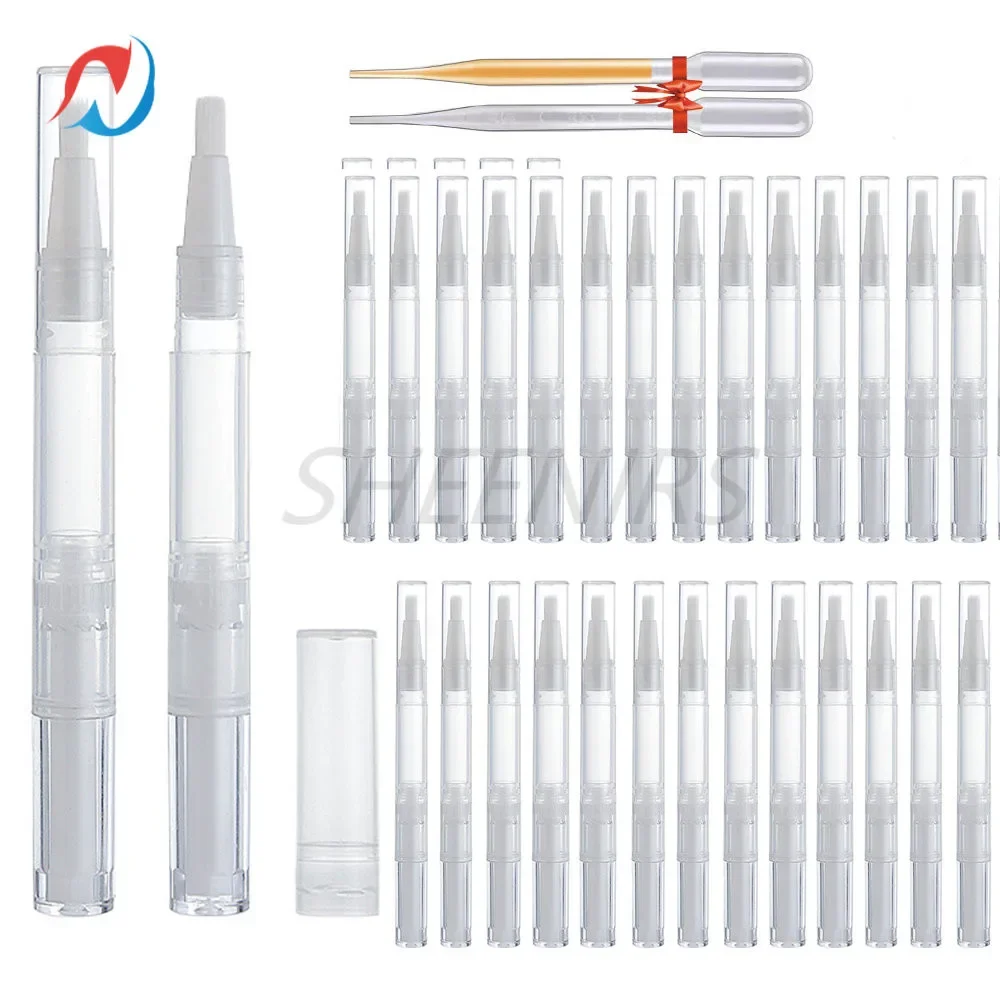 10-20-50Pcs-3ml-Empty-Twist-Nail-Oil-Polish-Twist-Pen-Tubes-Clear-Lip ...