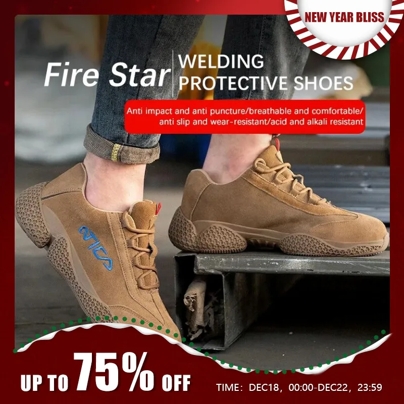 Men-Safety-Shoes-Mesh-Toe-Anti-Puncture-Impact-Resistant-Anti-Slip ...