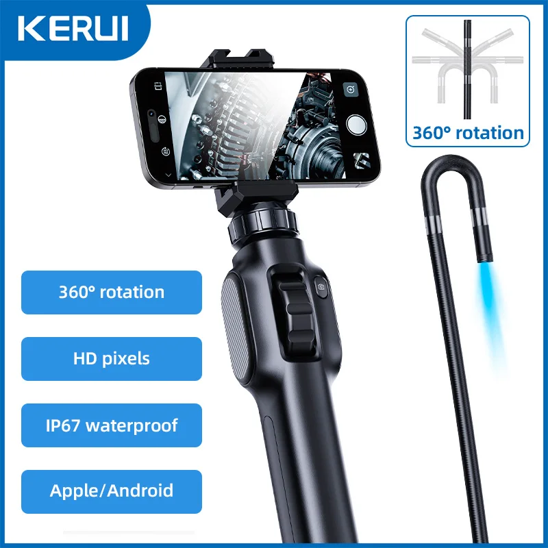 KERUI-8mm-2MP-Industrial-Endoscope-Camera-360-Degree-Rotation-Cars ...
