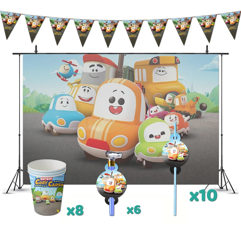 Go Go Cory Carson Toddler Party Banner Decorations Cartoon Theme Favors ...