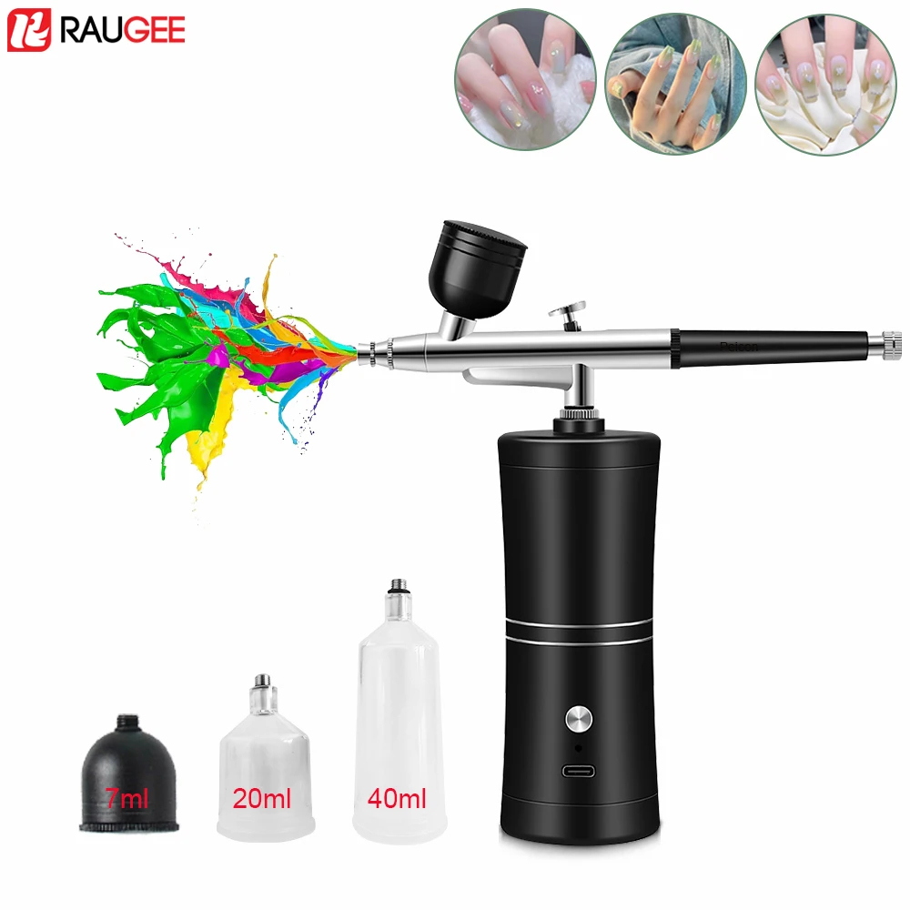 Airbrush-Nail-Art-Painting-Compressor-Portable-Air-Brush-Cake-Paint ...