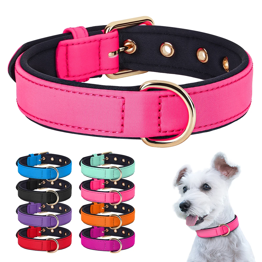 Waterproof-Dog-Collar-Durable-Nylon-Dogs-Collar-Necklace-Soft-Padded ...