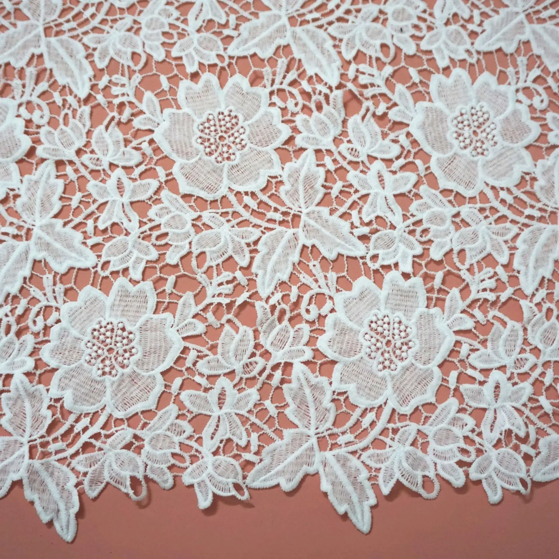 Milk Silk Full Lace Water-soluble Hollow Lace Spot New Clothing Wedding ...