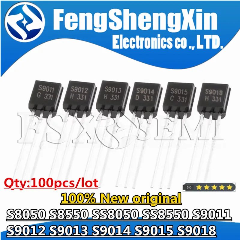 100pcs/lot S8050 S8050D S8550 S8550D SS8550D SS8550 SS8050 SS8050D TO ...