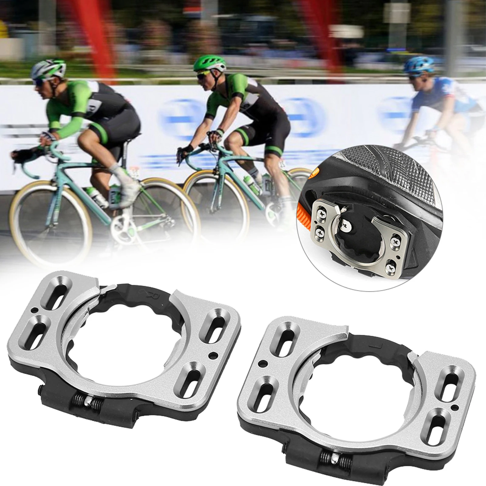 1 Pair Quick Release Cycling Shoes Cleat Cover Adapter Converter For ...