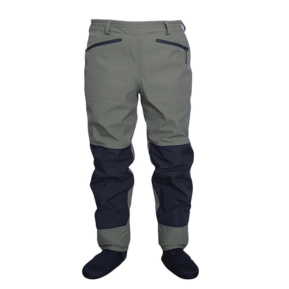 3-Layer-Breathable-Waterproof-Fly-Fishing-Waist-Waders-Stockingfoot ...