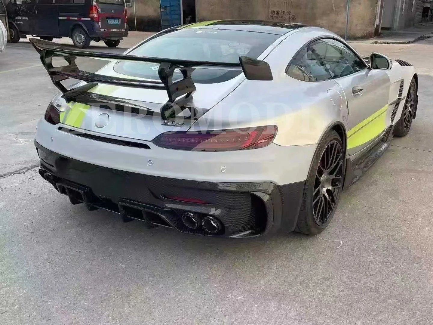 Real-De-Fibra-De-Carbono-Asa-Tronco-Spoiler-Spoiler-para-Benz-AMG-GT ...