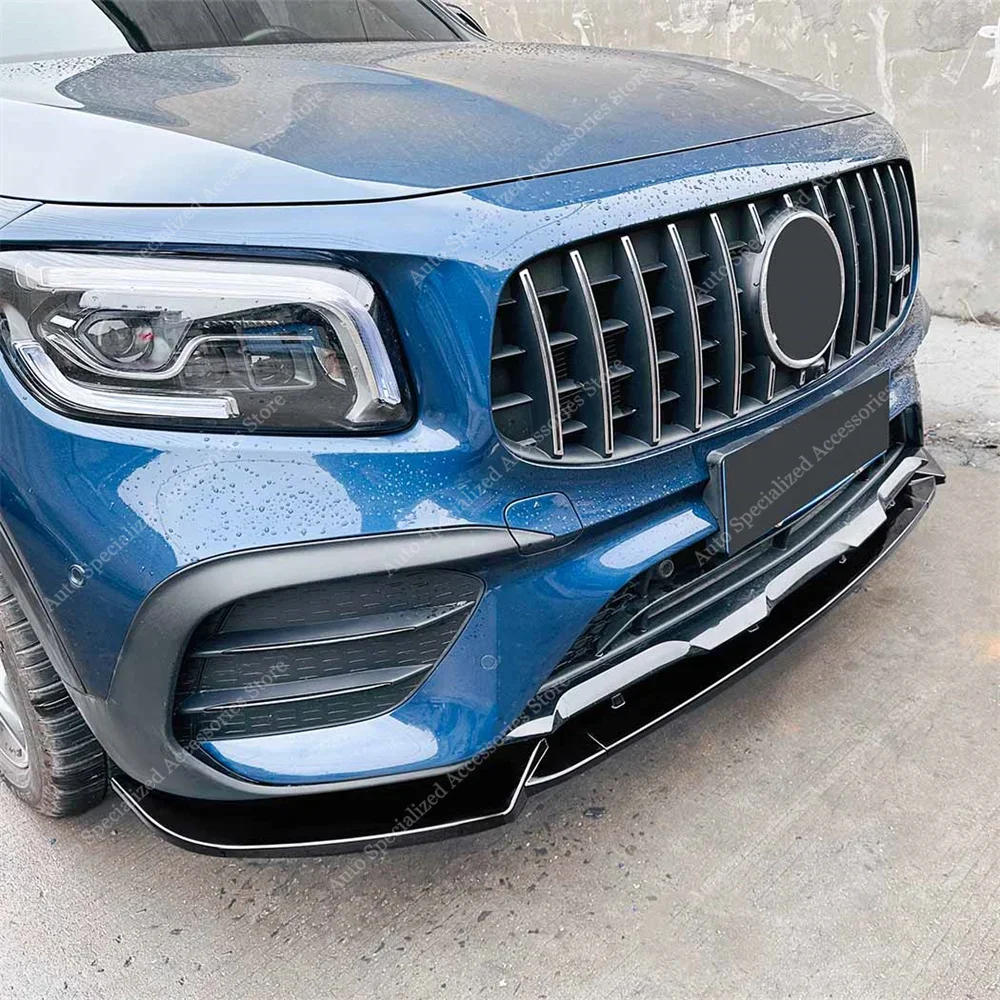 For Mercedes GLB X247 3PCS Front Bumper Lip Spoiler Splitter Diffuser ...