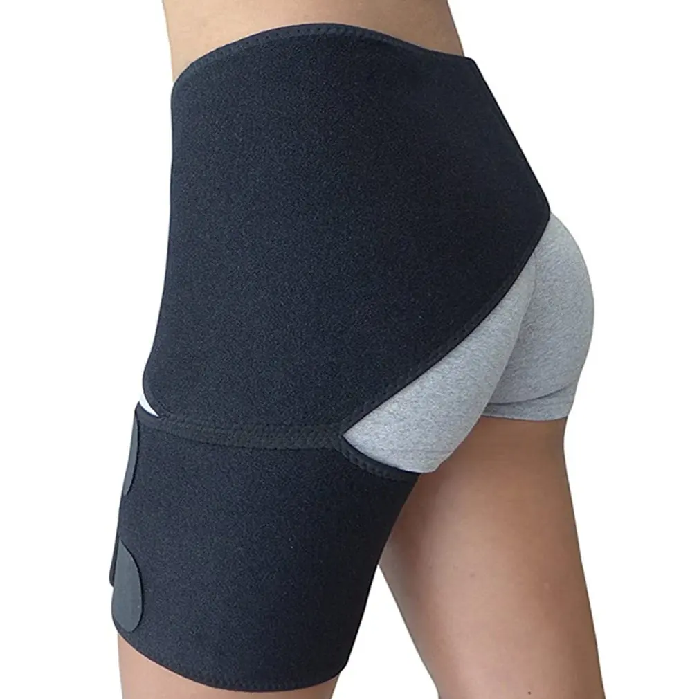 Groin Hip Brace Thigh Support Compression Wrap Belt Adjustable Sport ...