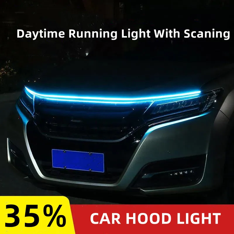 Scan-Starting-LED-Car-Hood-Light-Strip-Auto-Engine-Hood-Guide ...