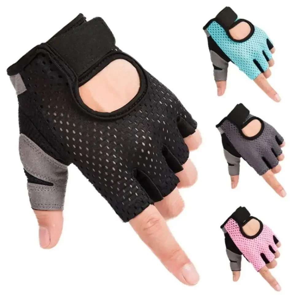 Breathable Workout Gloves Weight Lifting Fingerless Gym Fitness ...