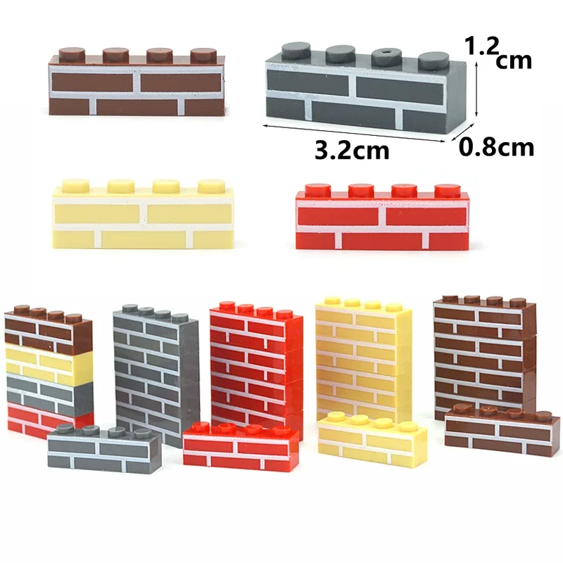 Wall-Bricks-62-64PCS-Thick-1-4-Dots-DIY-Building-Blocks-MOC-City ...