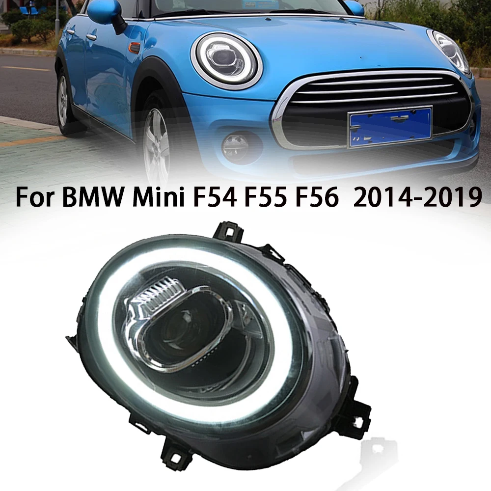 For-2014-2021-BMW-Mini-F56-Cooper-Led-Headlights-Accessories-With-Halo ...