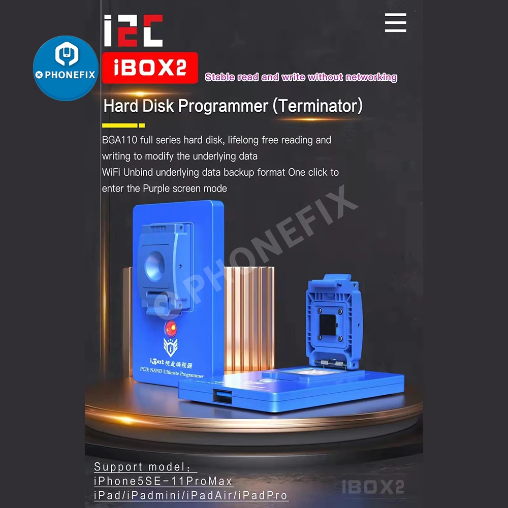Ibox 2 JC P13 IRepair P12 PCIE NAND Cứng Lập Trình Viên DFU Tím Màn ...