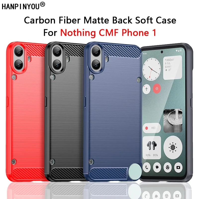 Carbon-Fiber-Back-Soft-TPU-Case-For-Nothing-CMF-Phone-1-Ultra-Thin-Anti ...