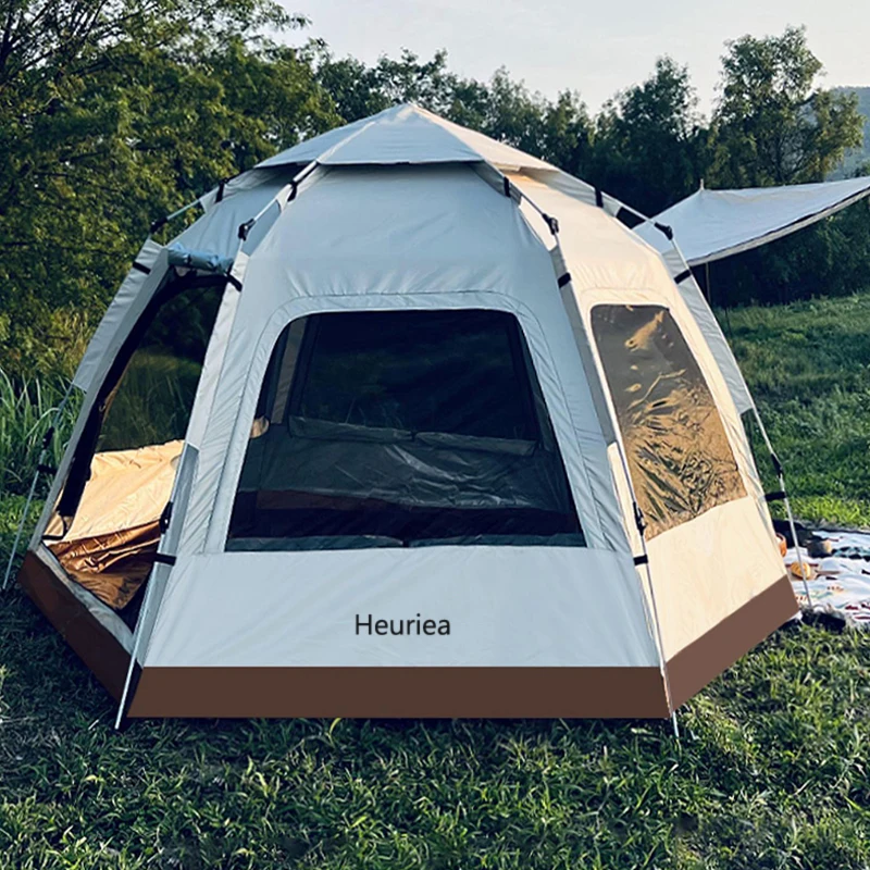 Heuriea-Tents-Outdoor-tent-hexagonal-camping-rainproof-camping-fully ...