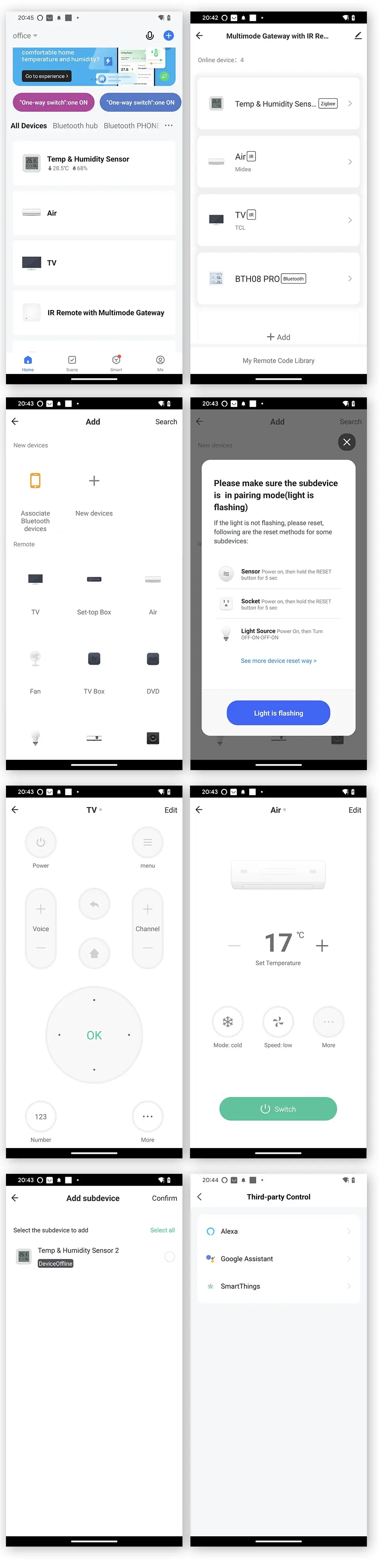 Tuya Zigbee IR Remote Control Tuya Multi-mode Gateway Zigbee Hub for ...