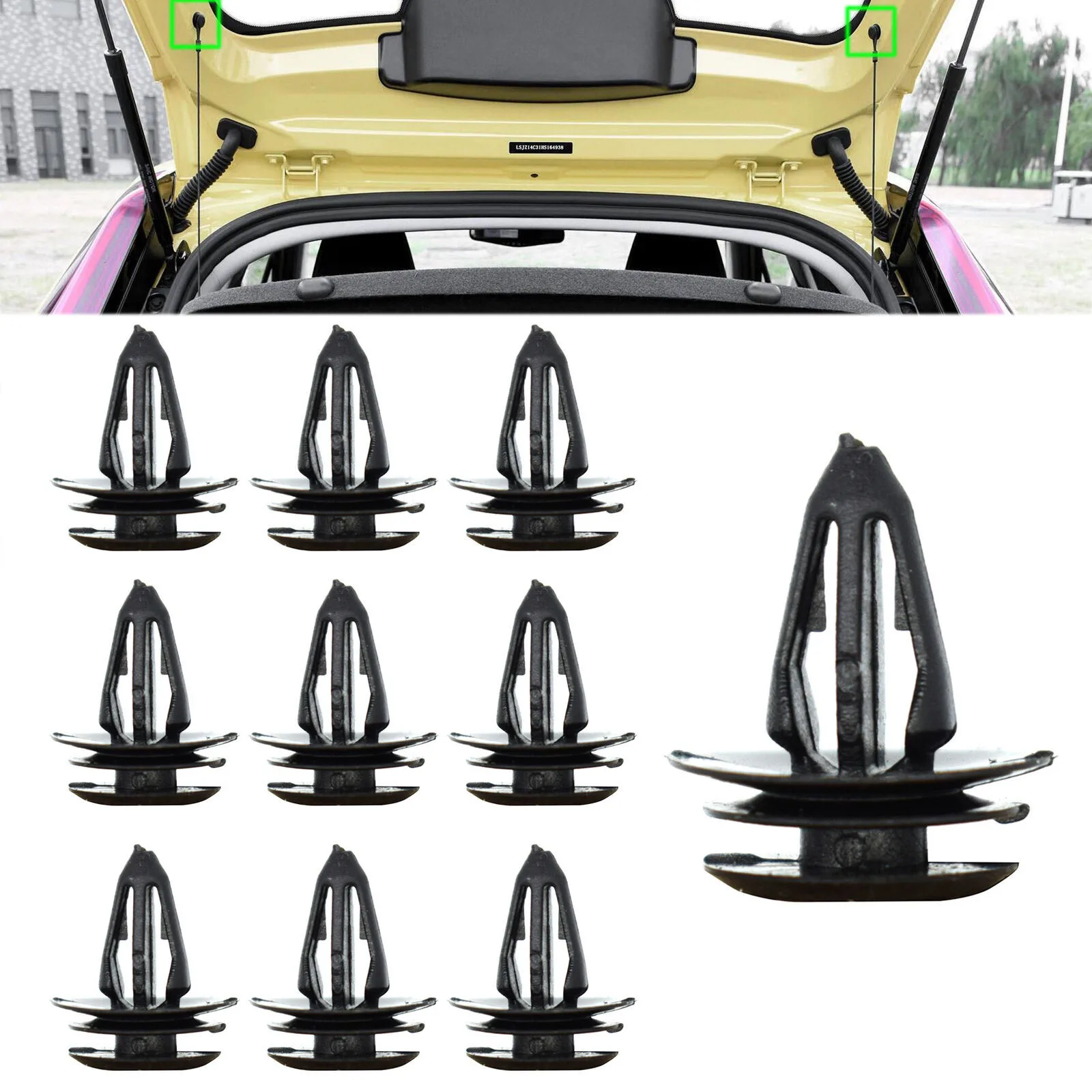 10pcs-Set-Car-Rear-Boot-Load-Cover-Parcel-Shelf-String-Cord-Clips ...