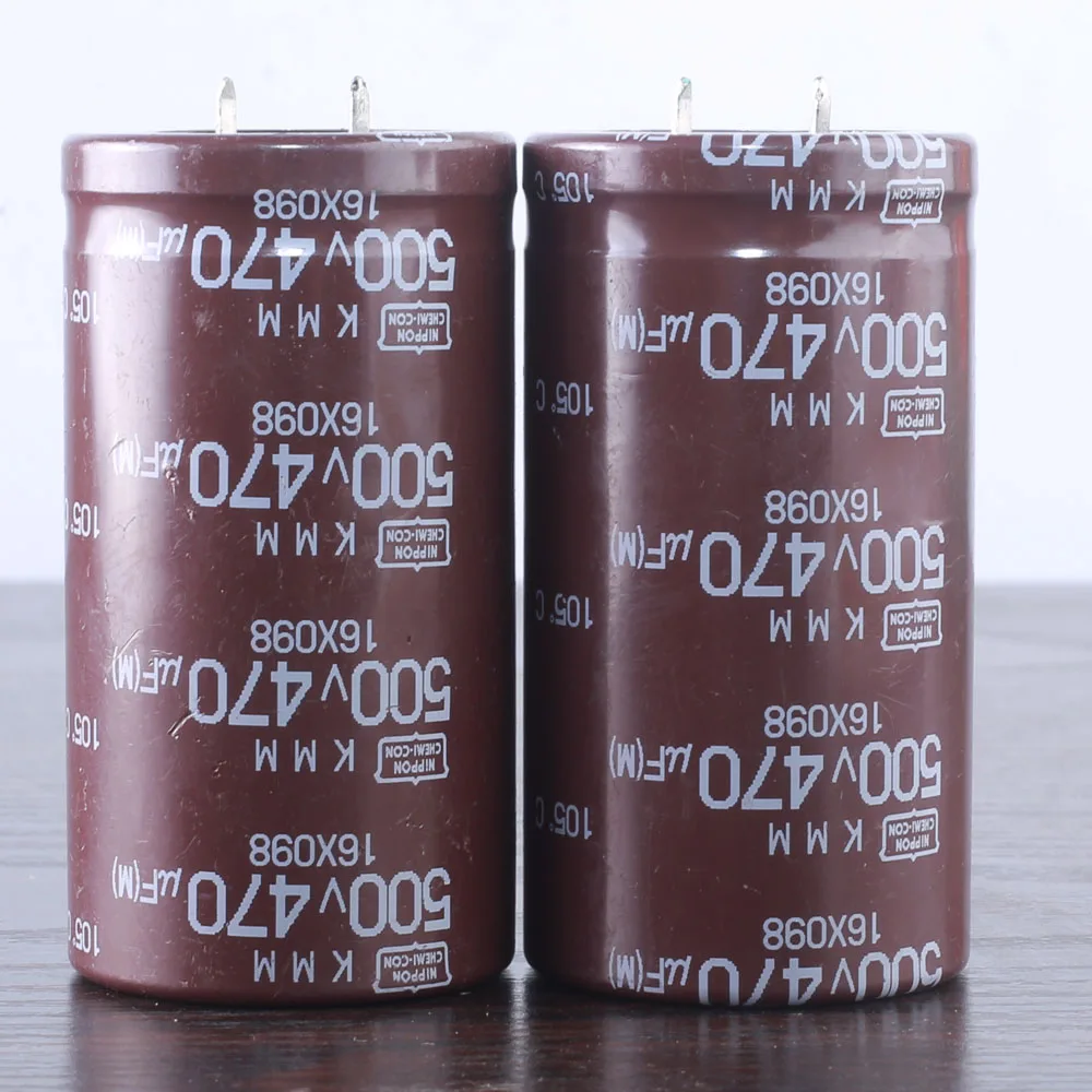 2pcs-NCC-Nippon-Chemi-Con-KMM-470mfd-500V-470UF-electrolytic-Capacitor ...