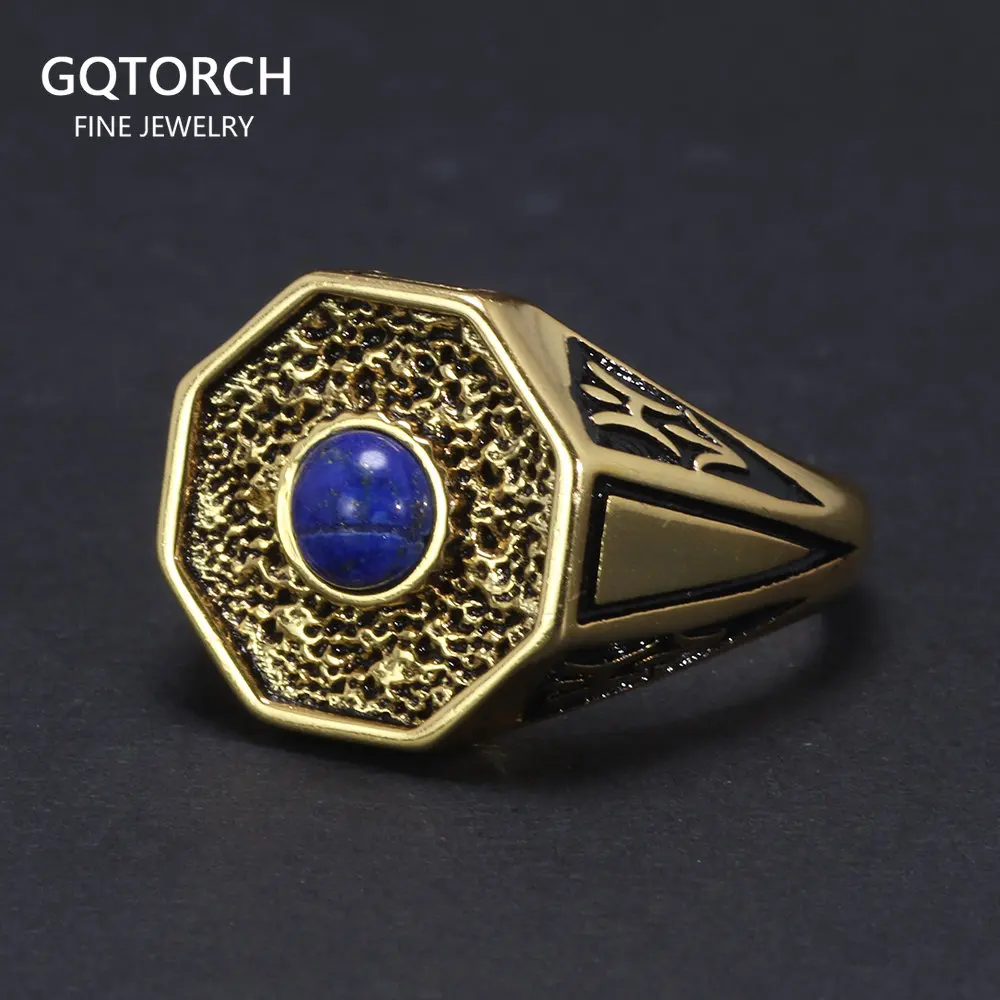 The Originals 925 Sterling Silver Vampire Rings With Natural Lapis ...