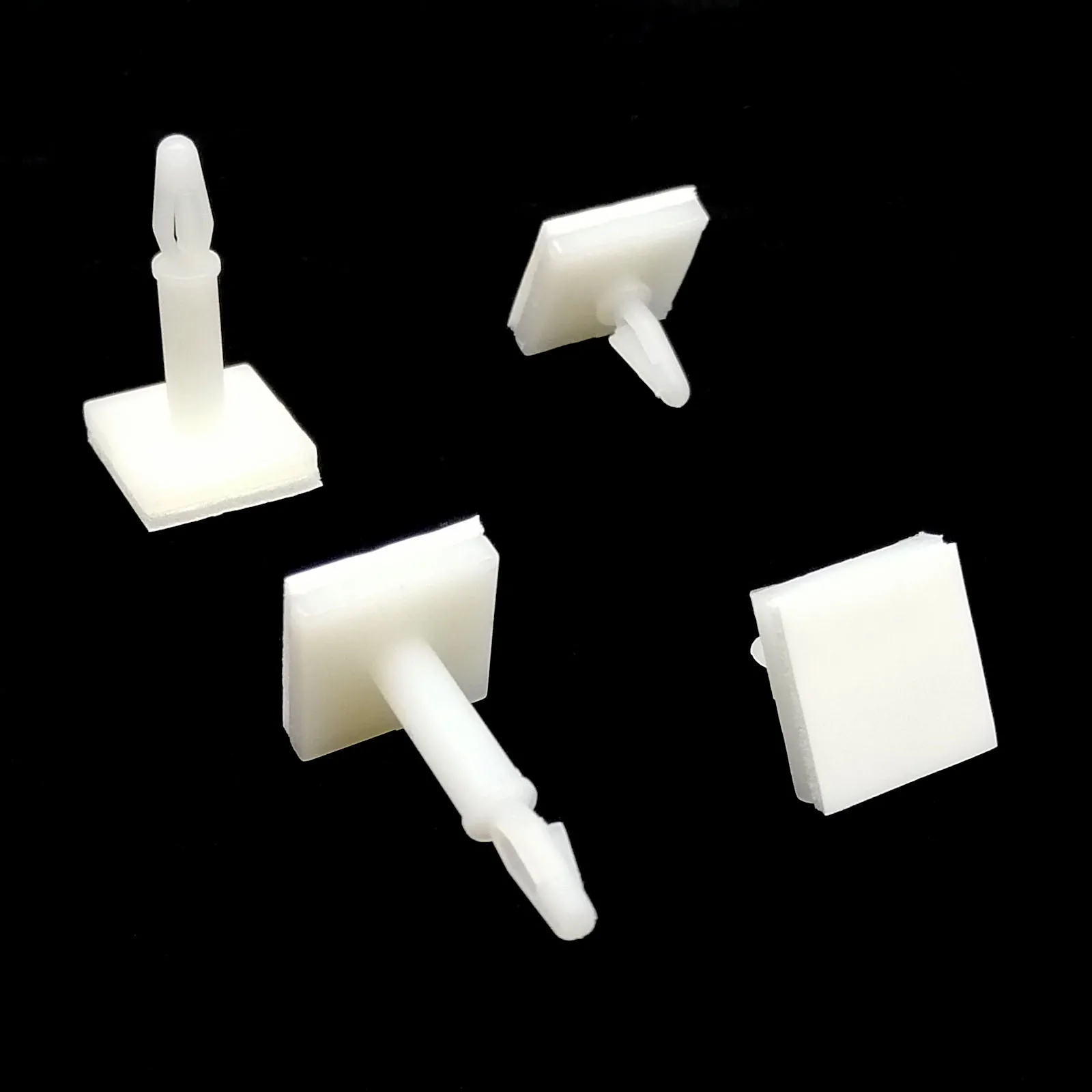 25pc Nylon Plastic Standoff Spacer Stick with Adhesive Glue Insert Lock ...
