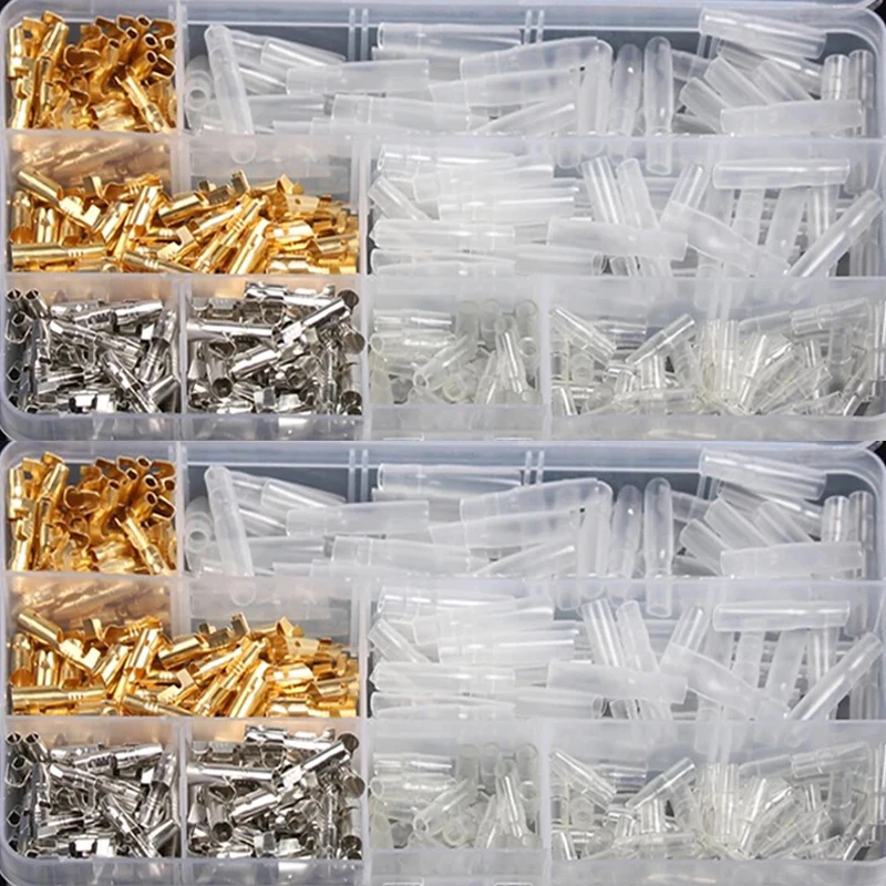 Male-Female-Wire-Box-Insulated-Cable-Connector-3-9mm-Electrical-Crimp ...