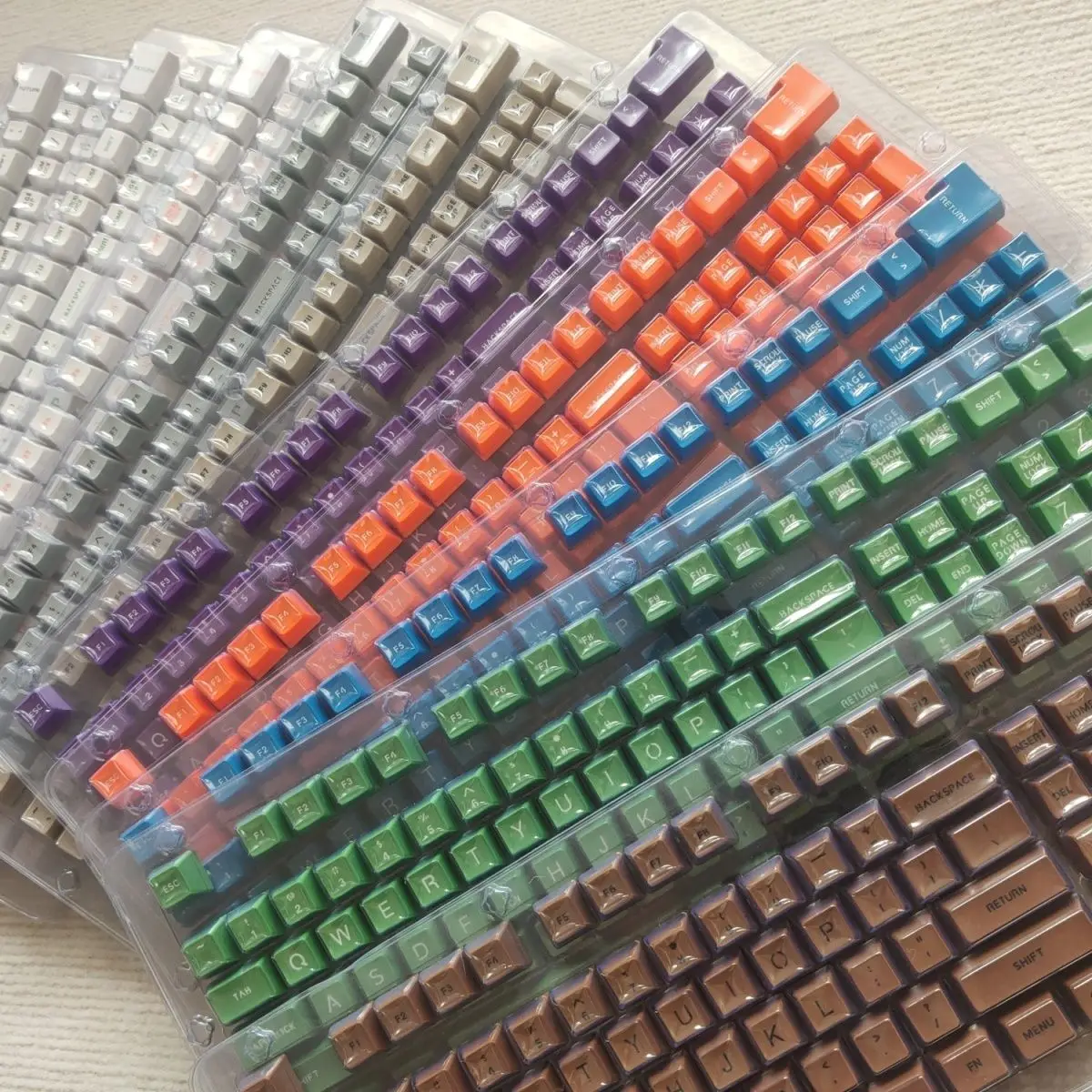 108-key SA Profile Keycap Opaque Retro Ball keycaps suitable for 61/87 ...